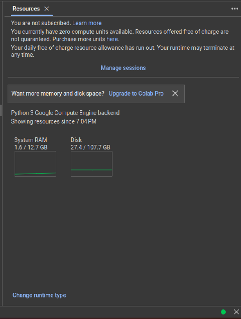 Review Penggunaan Google Colab Pro